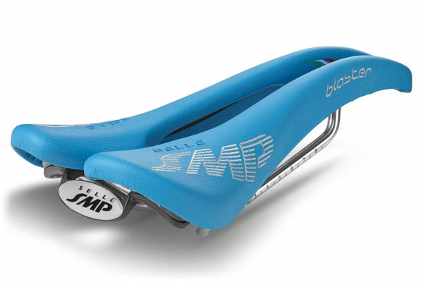 Selle SMP Blaster Saddle with Steel Rails (Light Blue) – Summit Prestige