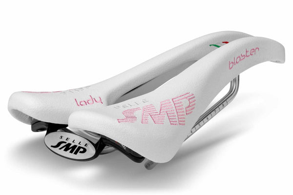 Selle SMP Blaster Saddle with Steel Rails (Lady White) – Summit Prestige