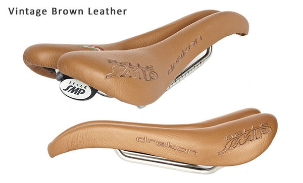 Selle SMP Drakon Saddle with Steel Rails (Vintage Brown) – Summit Prestige
