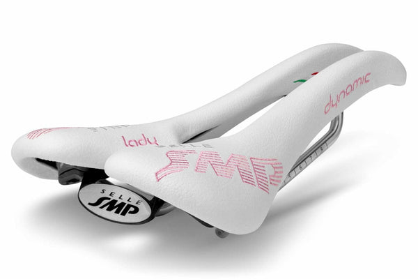 Selle SMP Dynamic Saddle with Steel Rails (Lady White) – Summit Prestige