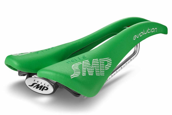 Selle SMP Evolution Saddle with Steel Rails (Green) – Summit Prestige