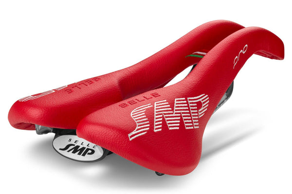 Selle SMP Pro Saddle with Carbon Rails (Red) – Summit Prestige