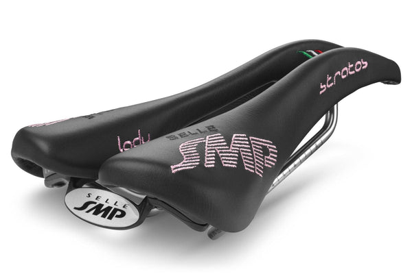 Selle SMP Stratos Saddle with Steel Rails (Lady Black) – Summit Prestige