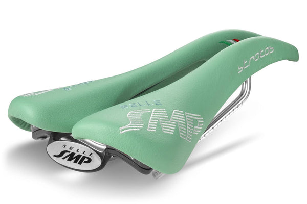 Selle SMP Stratos Saddle with Steel Rails (Celeste) – Summit Prestige